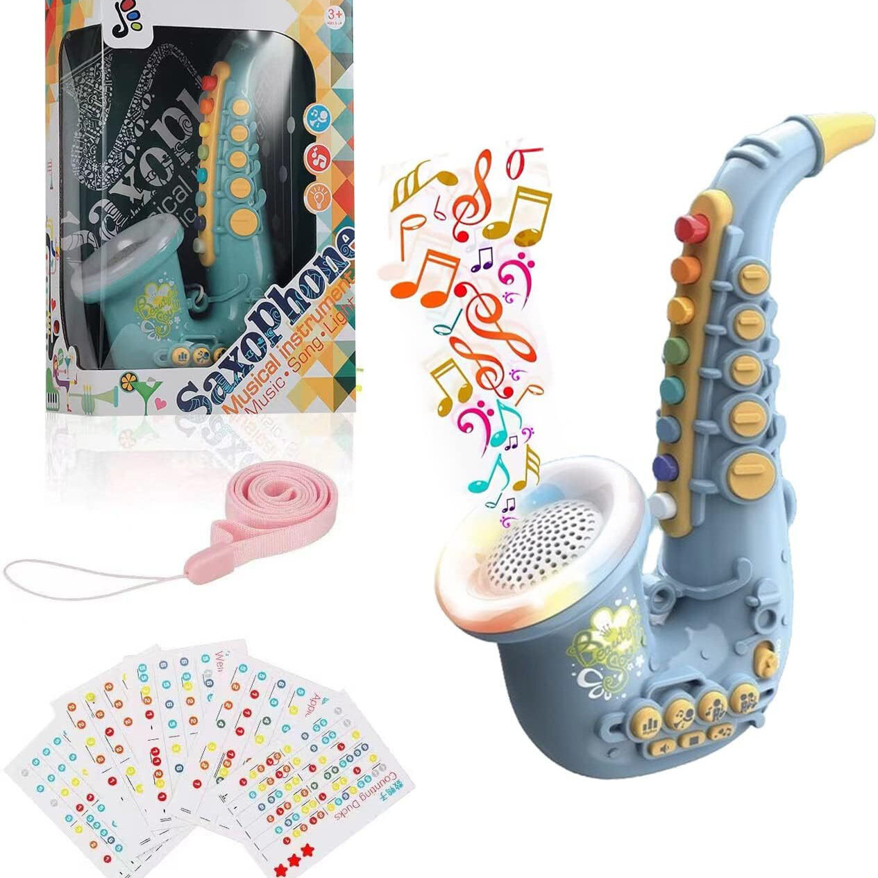 Детский набор игрушечных саксофонов