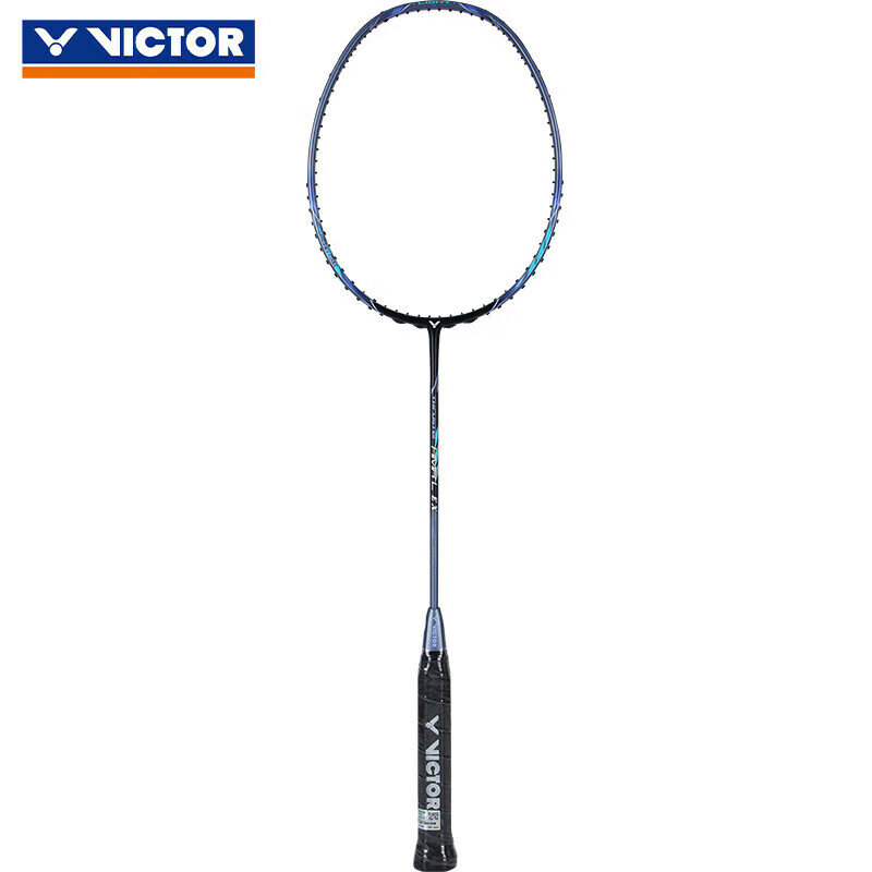 Ракетка для бадминтона VICTOR Victory Hammer TK-HMRL EX темно-серый синий 5U с предварительно натянутой струной и