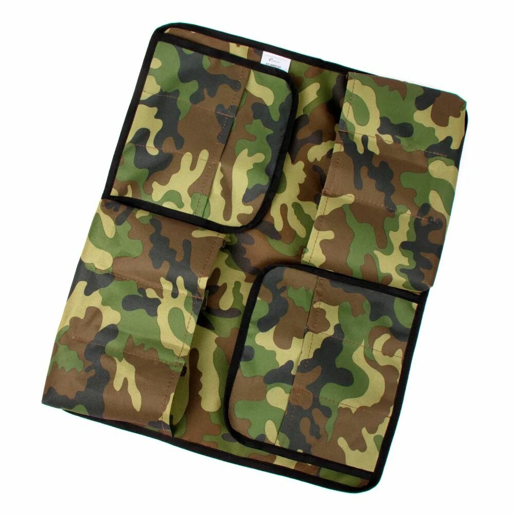 Чехол для зимних удочек следопыт, 6 карманов, 40х50 см, цвет КМФ