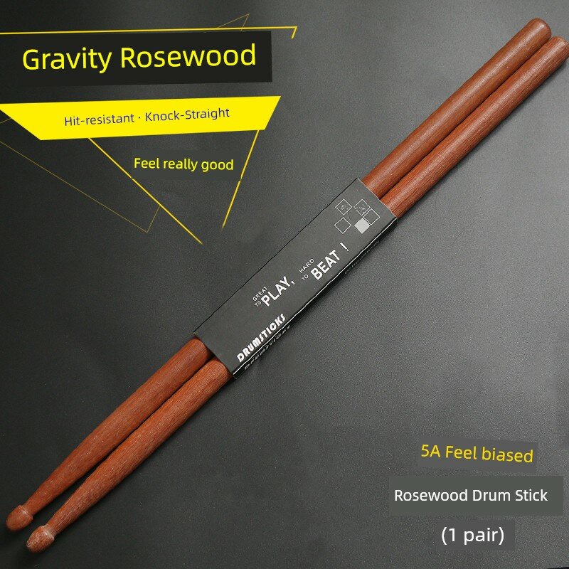 Барабанные палочки из палисандра для ударной установки, малого барабана, электронных барабанов, джазовых барабанов,