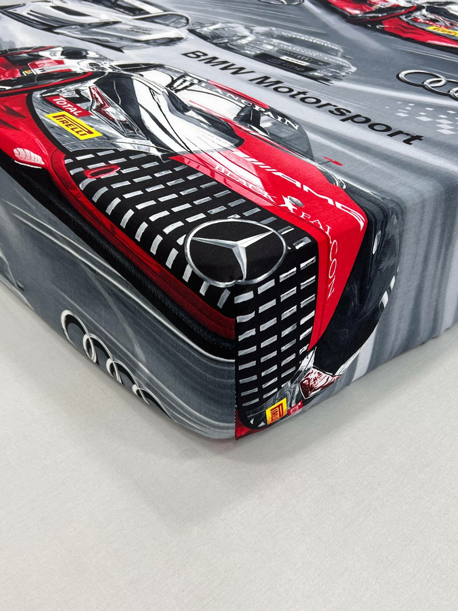 SOANA Простынь на резинке 80х160х20 см, детская, Поплин 100% хлопок