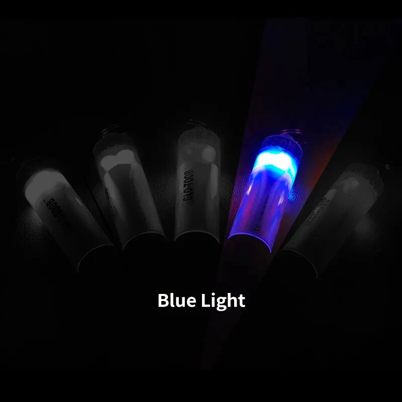 Nextorch Glo-Toob, фонарик на AAA батарейках, синий свет