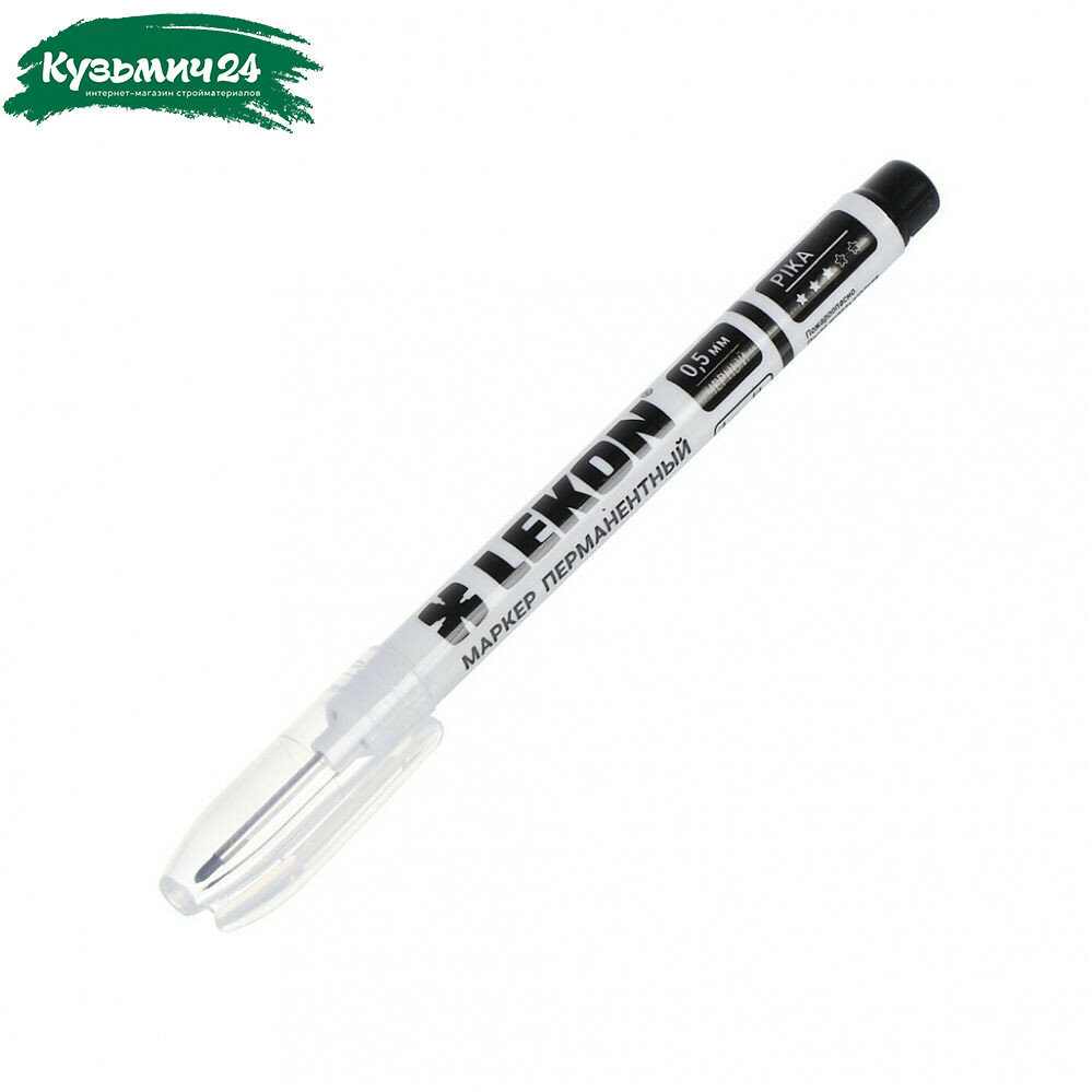 Маркер перманентный Lekon Pika 0.5 мм, удлиненный наконечник, белый