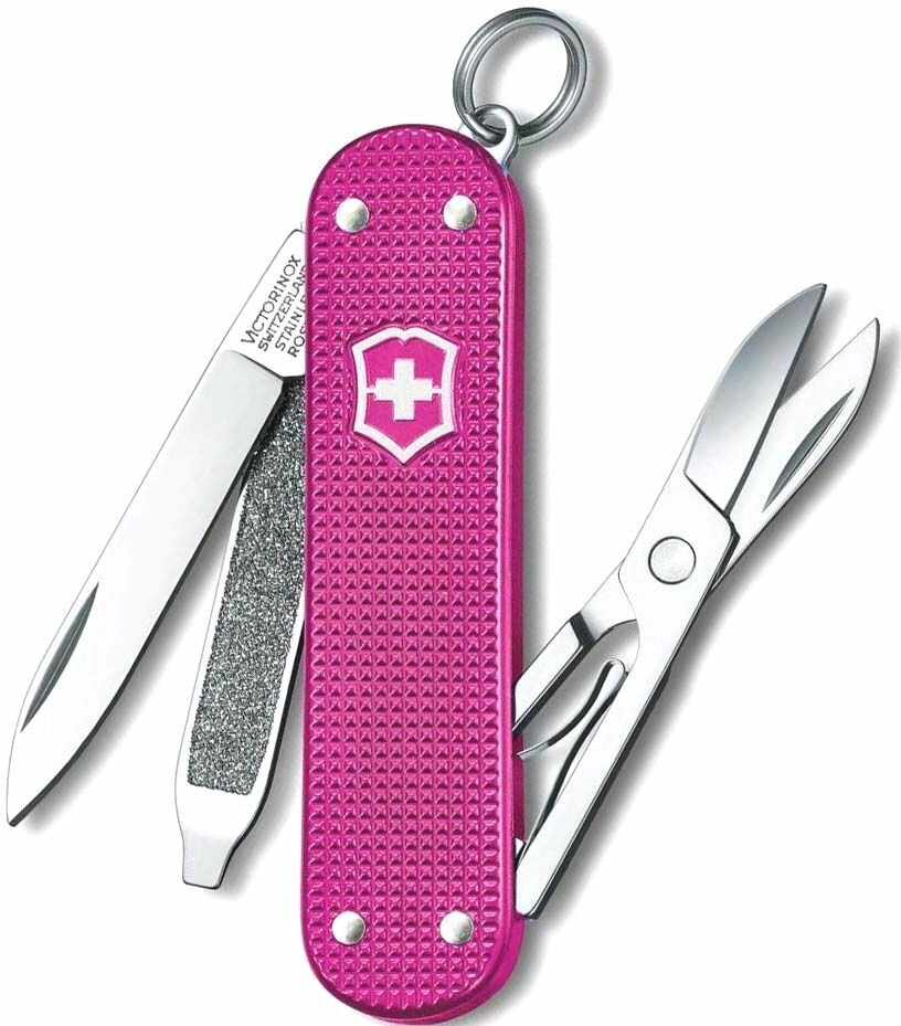 Нож-брелок Victorinox Classic SD Alox Colors, 58 мм, 5 функций, "Flamingo Party"