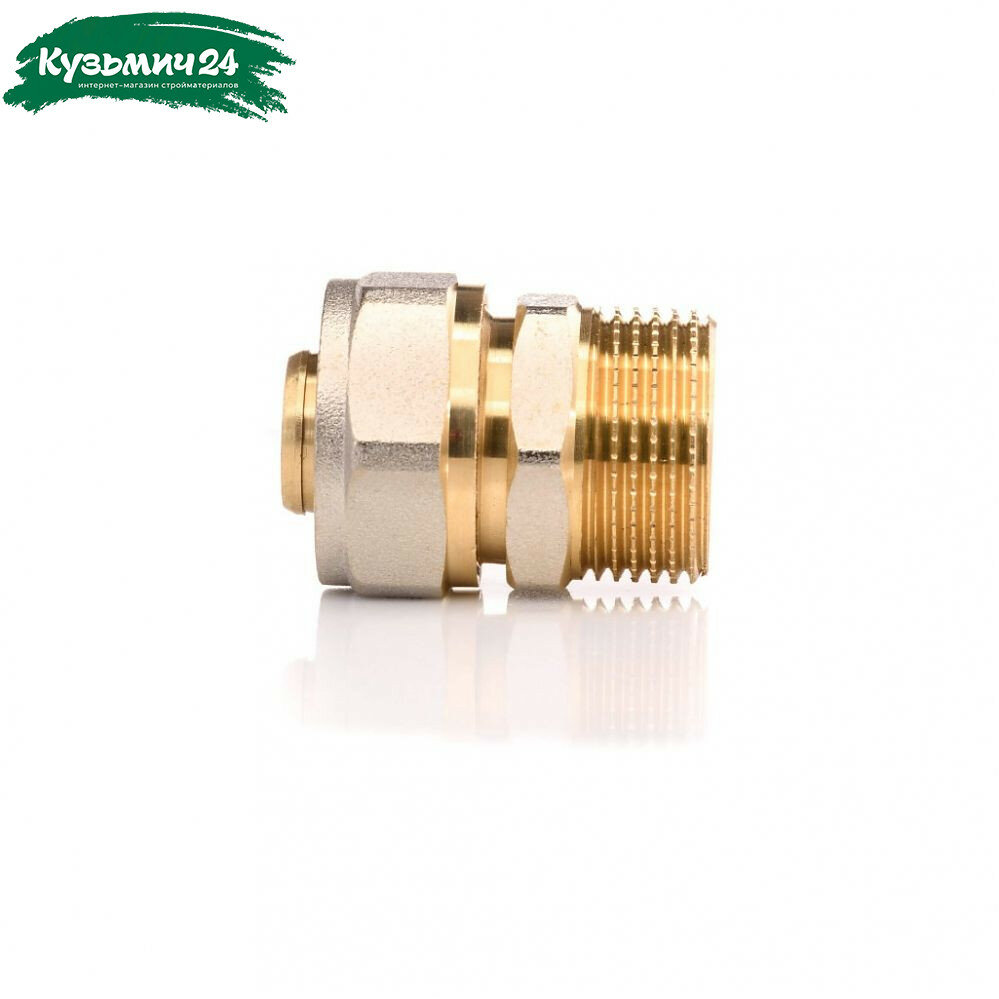 Муфта обжимная TST 26-1" TST.201.2605 прямая, соединительная, переходная, латунь