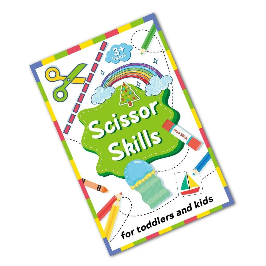 Книга для вырезания из бумаги для детей, безопасные упражнения для тренировки ножниц, - Модель B