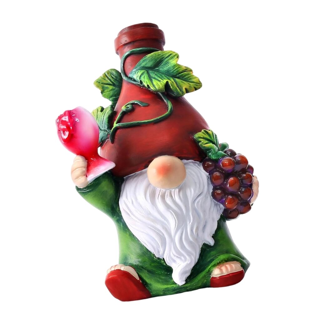 Маленькое украшение "Винный гном" -бокал для вина одной рукой