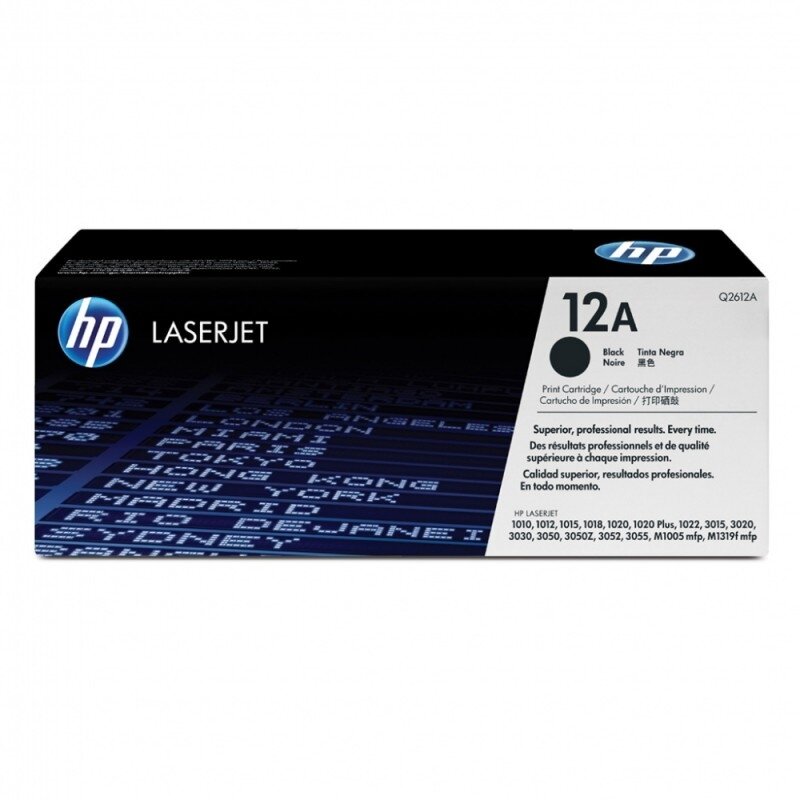 Тонер-картридж HP Q2612A черный для LaserJet 1010/1018/1020/1012/1015/3015/3020/3030 (2000стр.)
