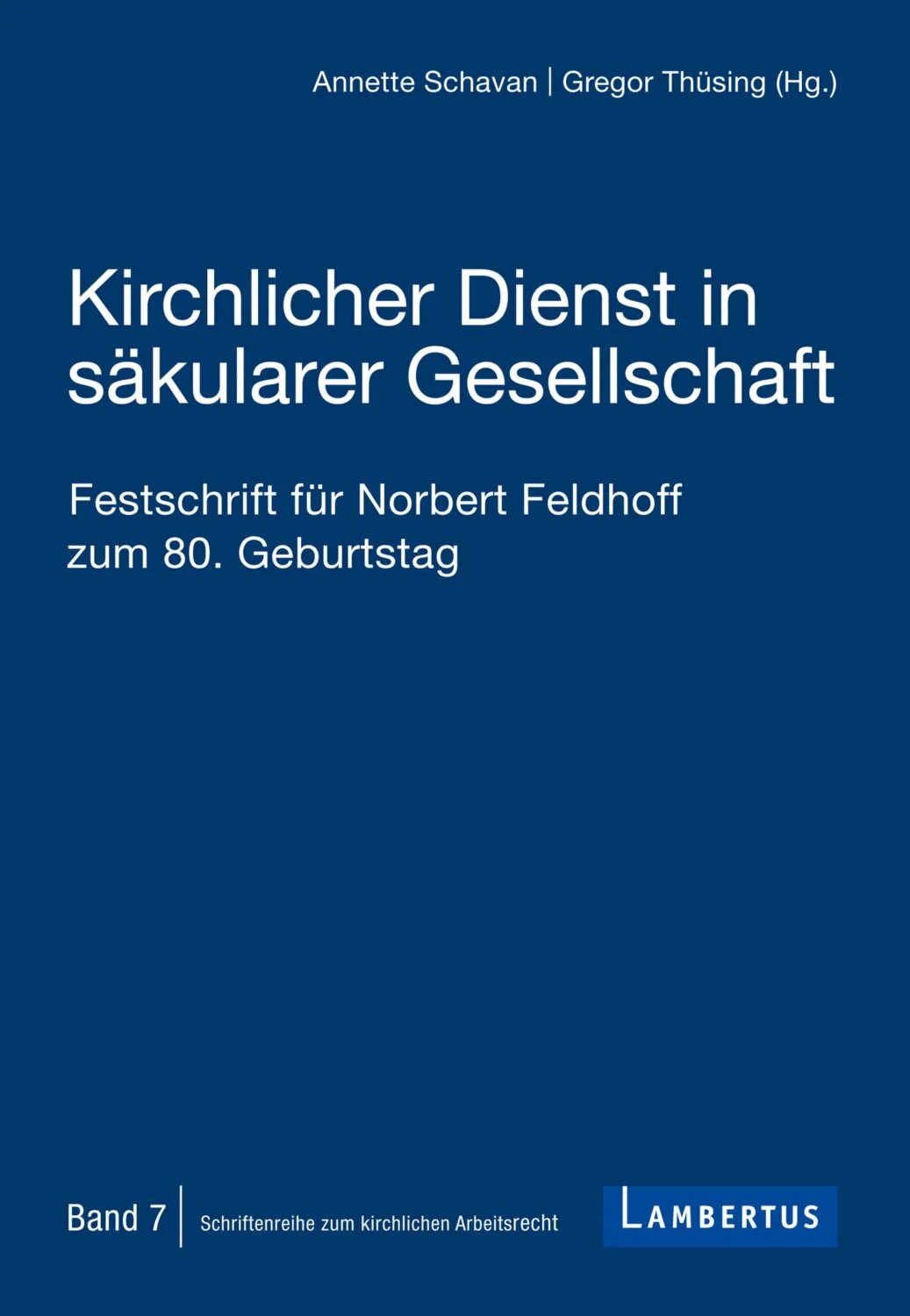 Kirchlicher Dienst in säkularer Gesellschaft [Цифровая книга]