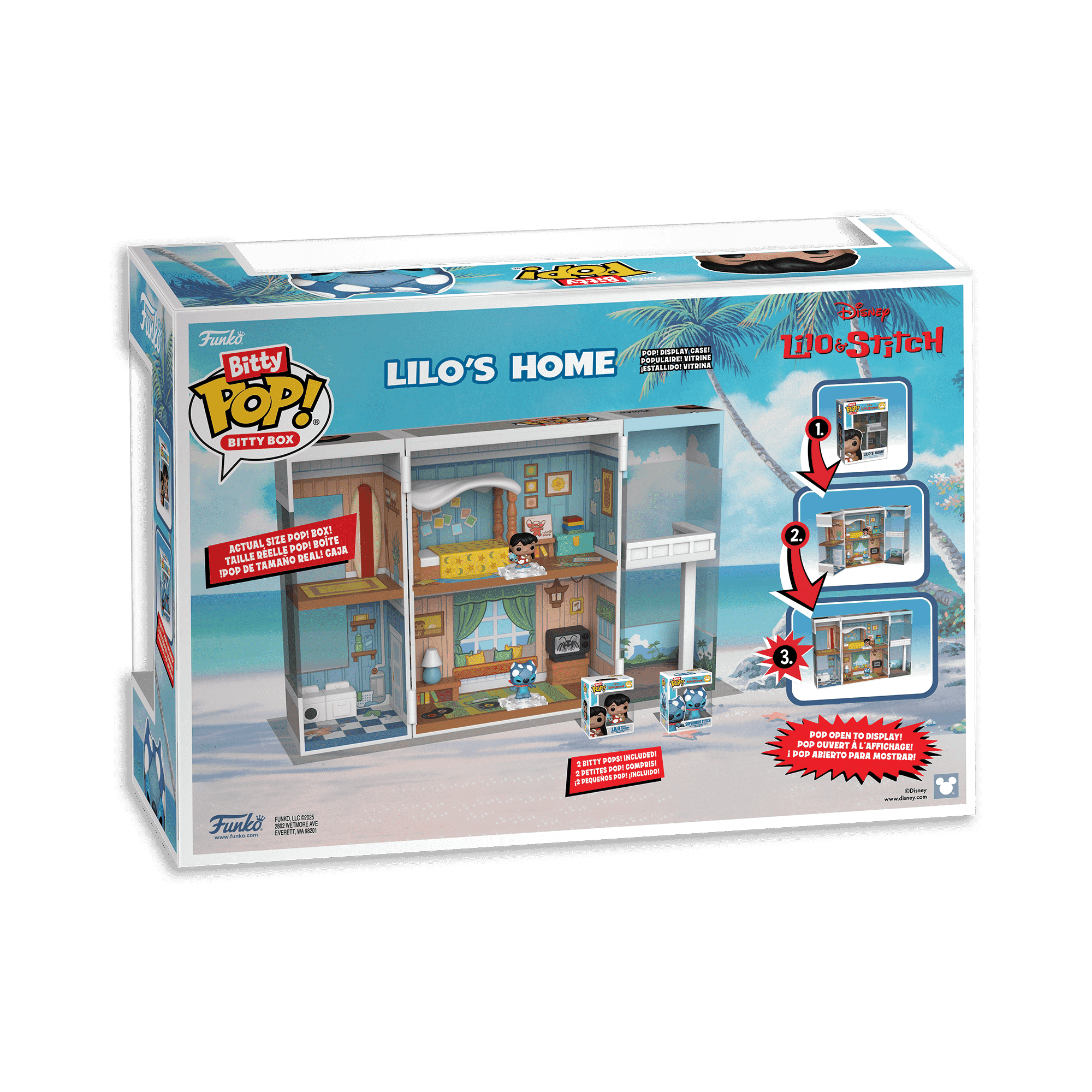 Набор фигурок Funko POP! Bitty Box Lilo & Stitch 85536 Дом Лило, 2 шт — фото 1