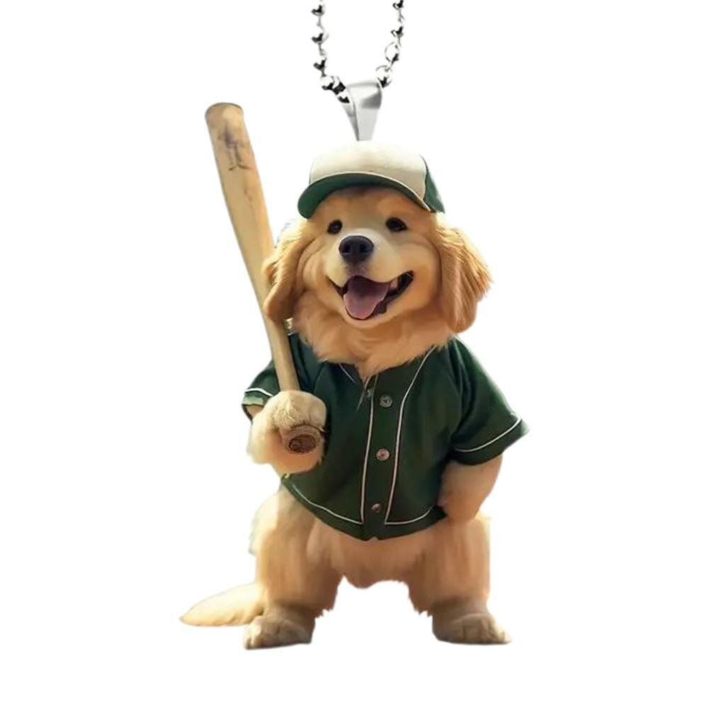 Подвеска на зеркало в машину, Акриловый кулон с милой собачкой, автоаксессуар