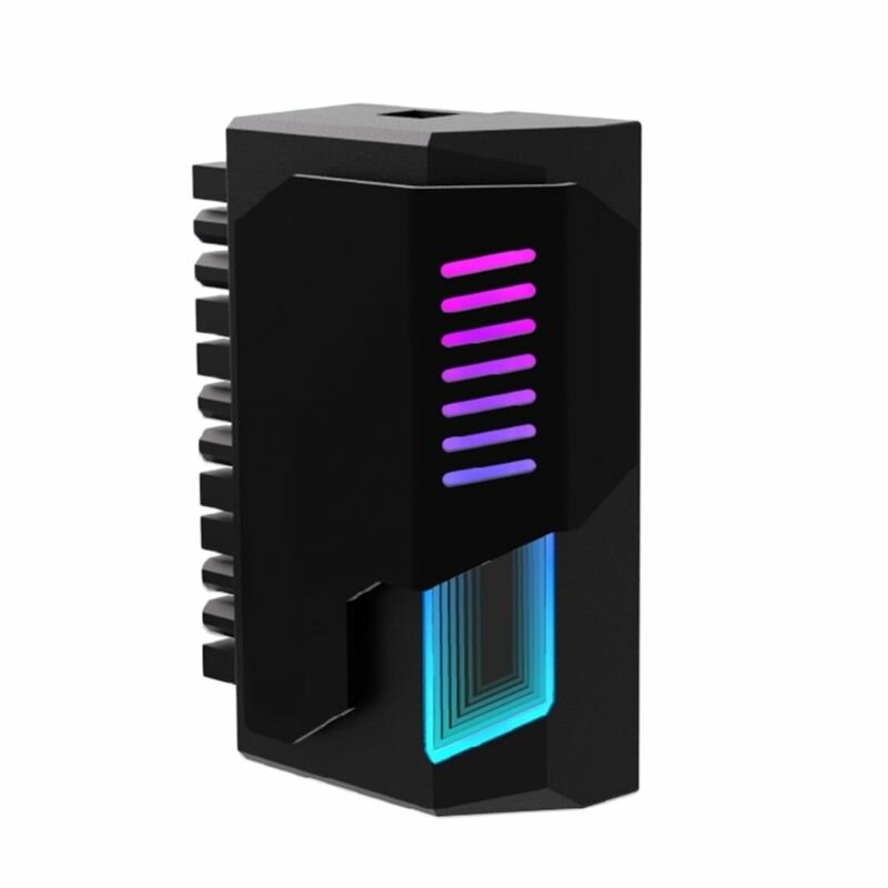 (1 шт.) Угловой адаптер 24-pin ATX, черный