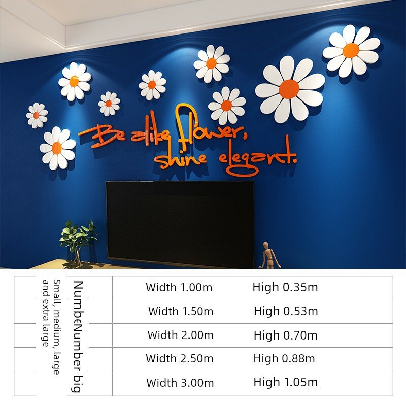 Теплые 3D-стикеры для декора стен в гостиной, спальне, на диван, для фонов под телевизор, настенные украшения,