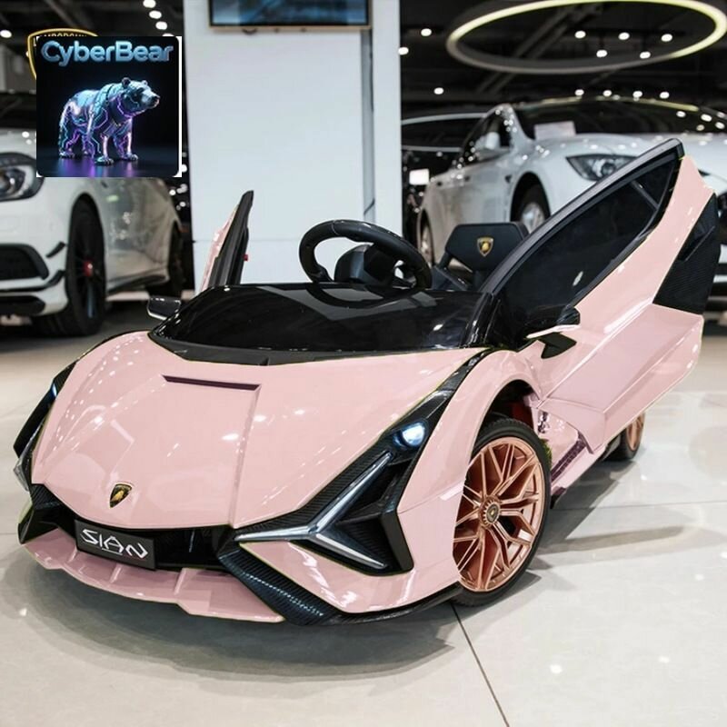 Игрушечный электромобиль Lamborghini, на котором могут сидеть взрослые и дети, универсальный и с дистанционным управлением