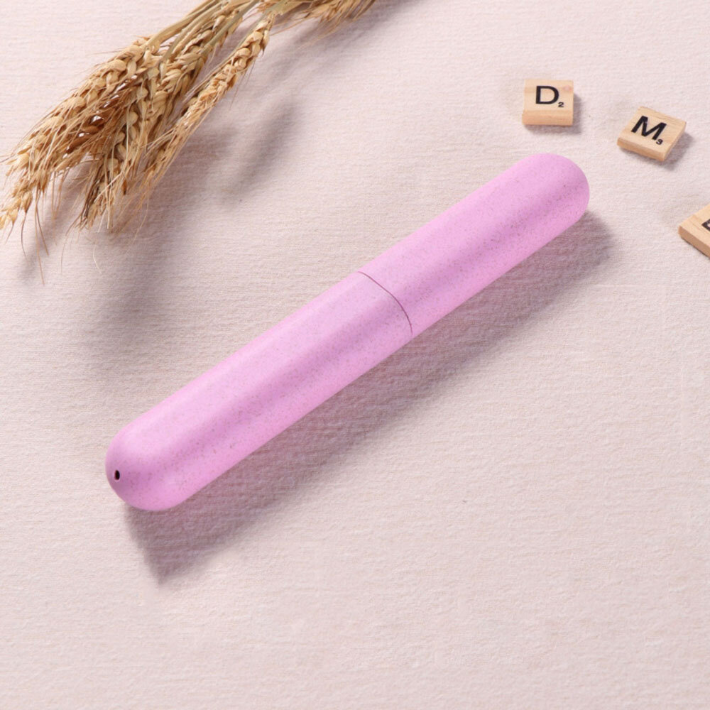 Чехол для зубной щетки Travel Lightweight Portable Dust-Proof Plastic Toothbrush Rack Holder Storage Box Pink, Beige, Grey, Green, материал полипропилен, размер изделия 19*2*2 см, вес изделия 12 г, вес упаковки 12 г, в комплект входят 1 чехол для зубной