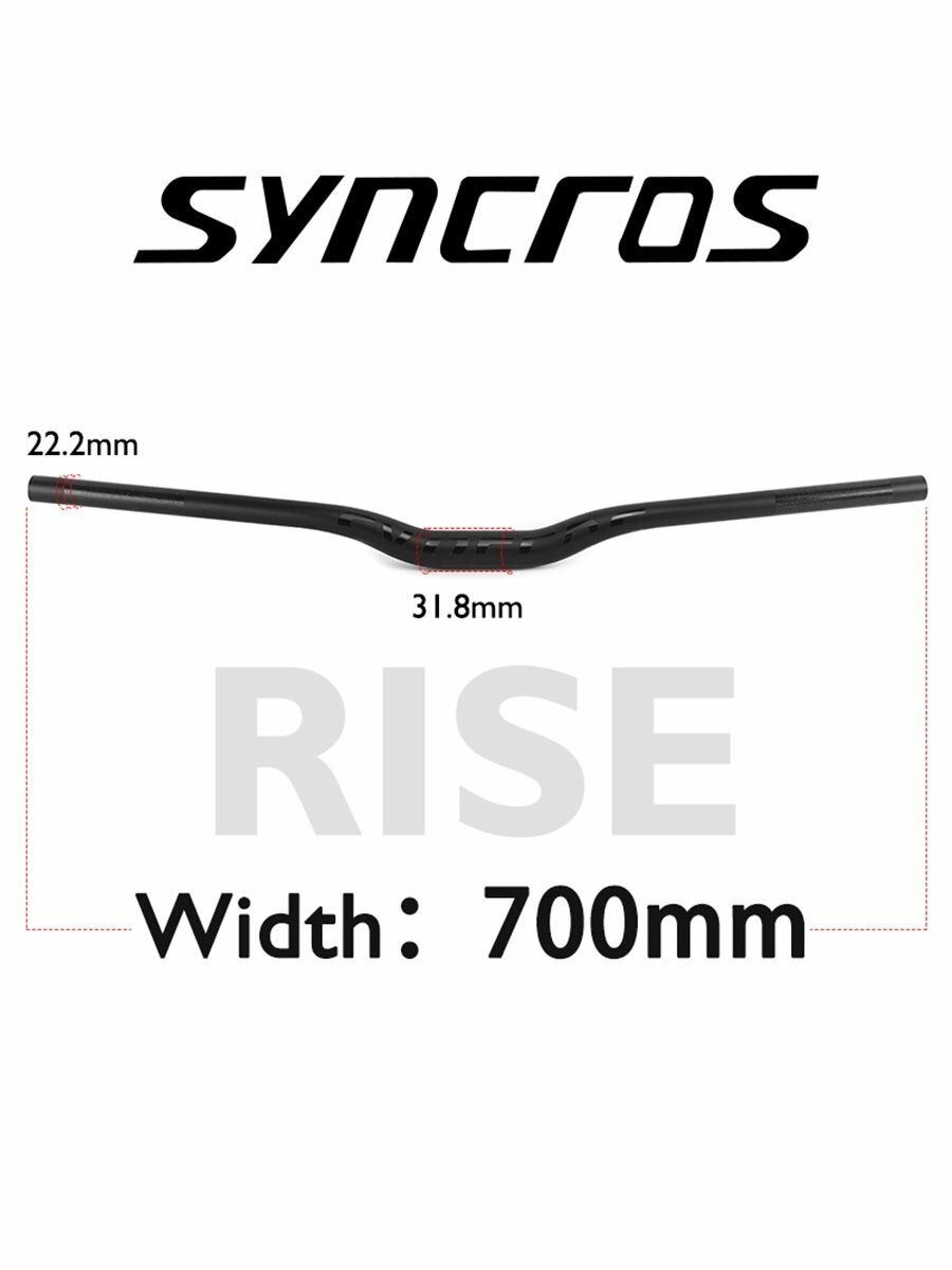 Syncros-Полностью углепластиковый руль для горного велосипеда MTB