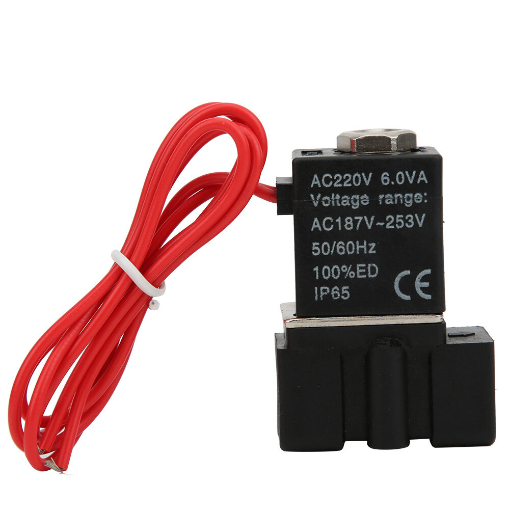 Fast Response Plastic Electric Solenoid Valve 220V 2 Position Way Air Water Oil