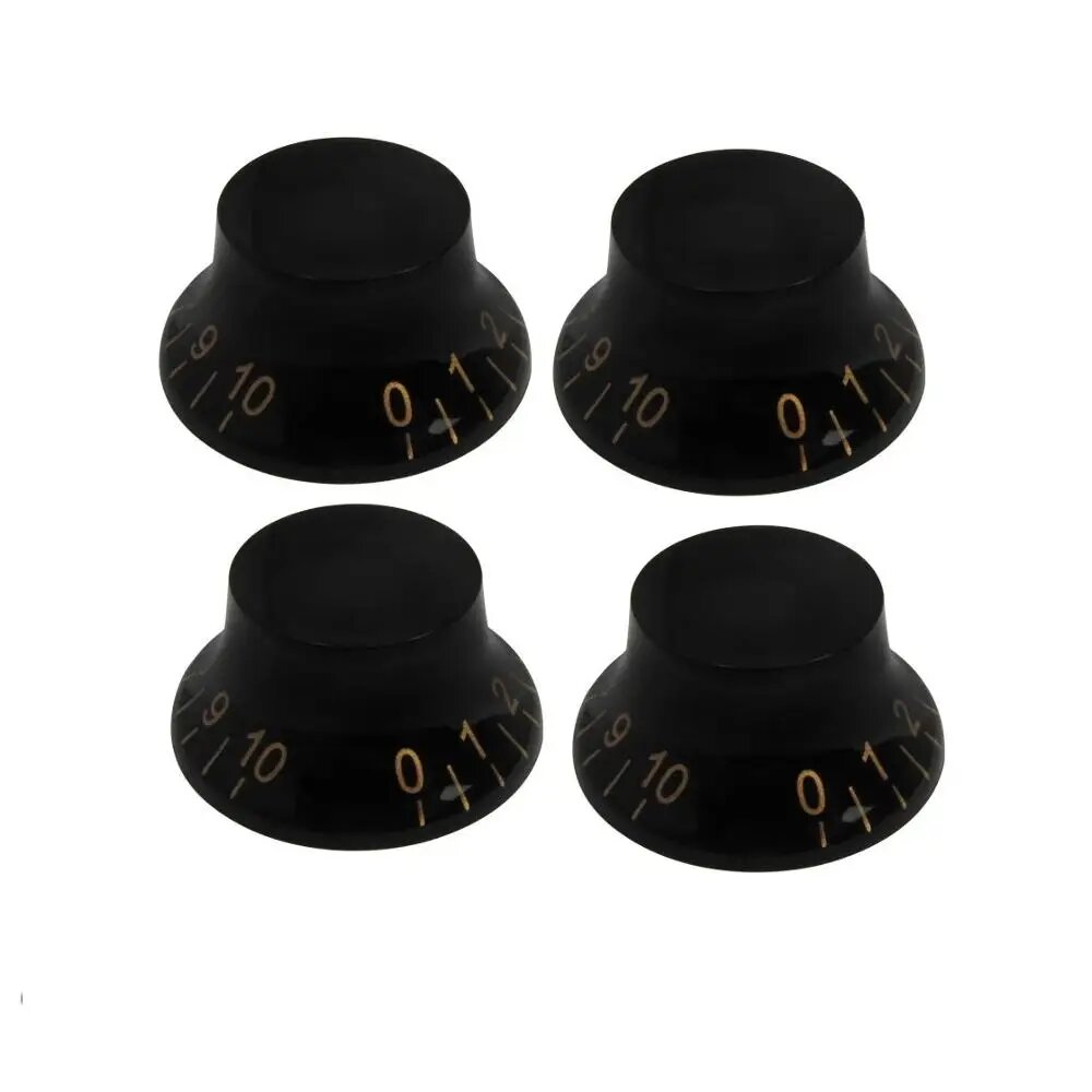 FLEOR Ручки регулировки громкости и тона для гитары LP SG Черный, Black with Gold