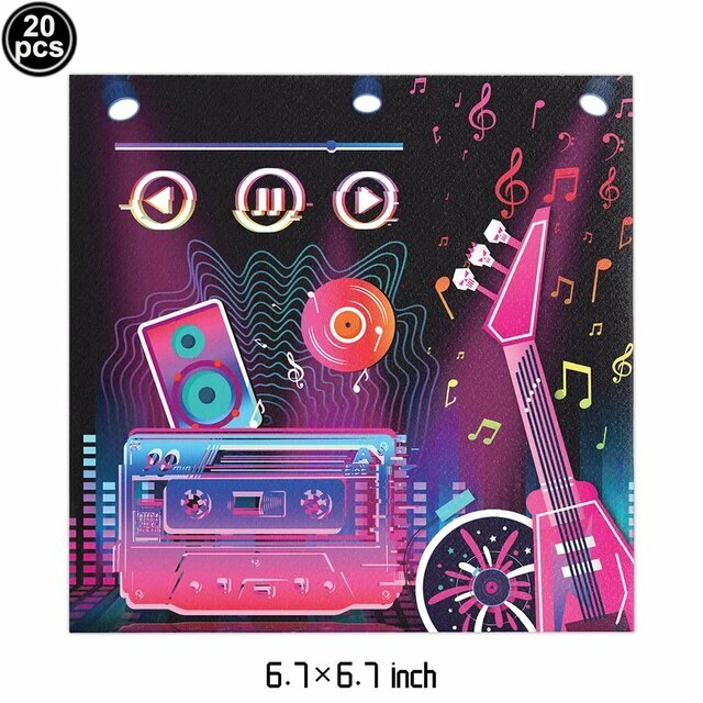 Декоративный венок в стиле музыкальных компакт-дисков, подвесное украшение в виде спирали из компакт-дисков, воздушный шар в виде музыкальной ноты, украшение для вечеринки в стиле диско 90-х годов.