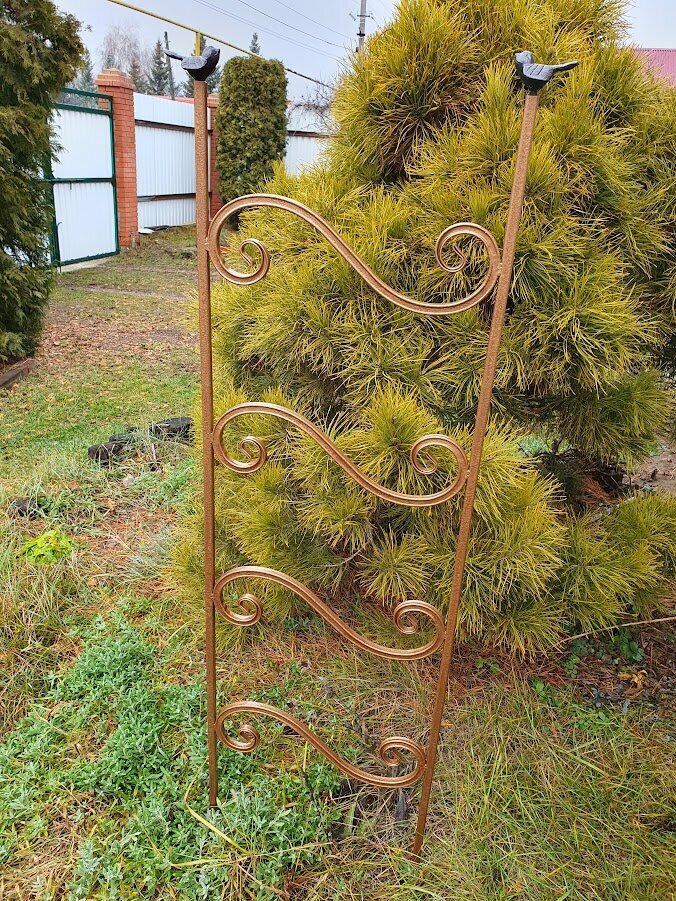 Опора-шпалера "Вензель" 1,5мх0,5м для растений. Цвет "Медь".