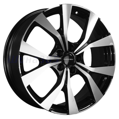 Литой колесный диск Khomen Wheels KHW1906 (Skoda Kodiaq) 7x19/5x112 ET43 D57,1 Black-FP