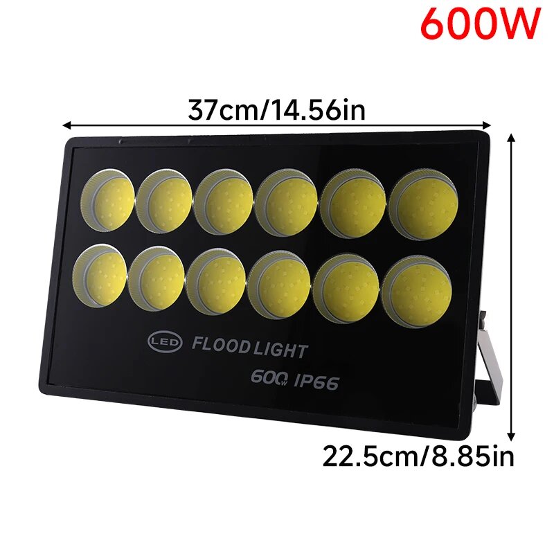 Светодиодный прожектор 600W COB, Cold White, IP66