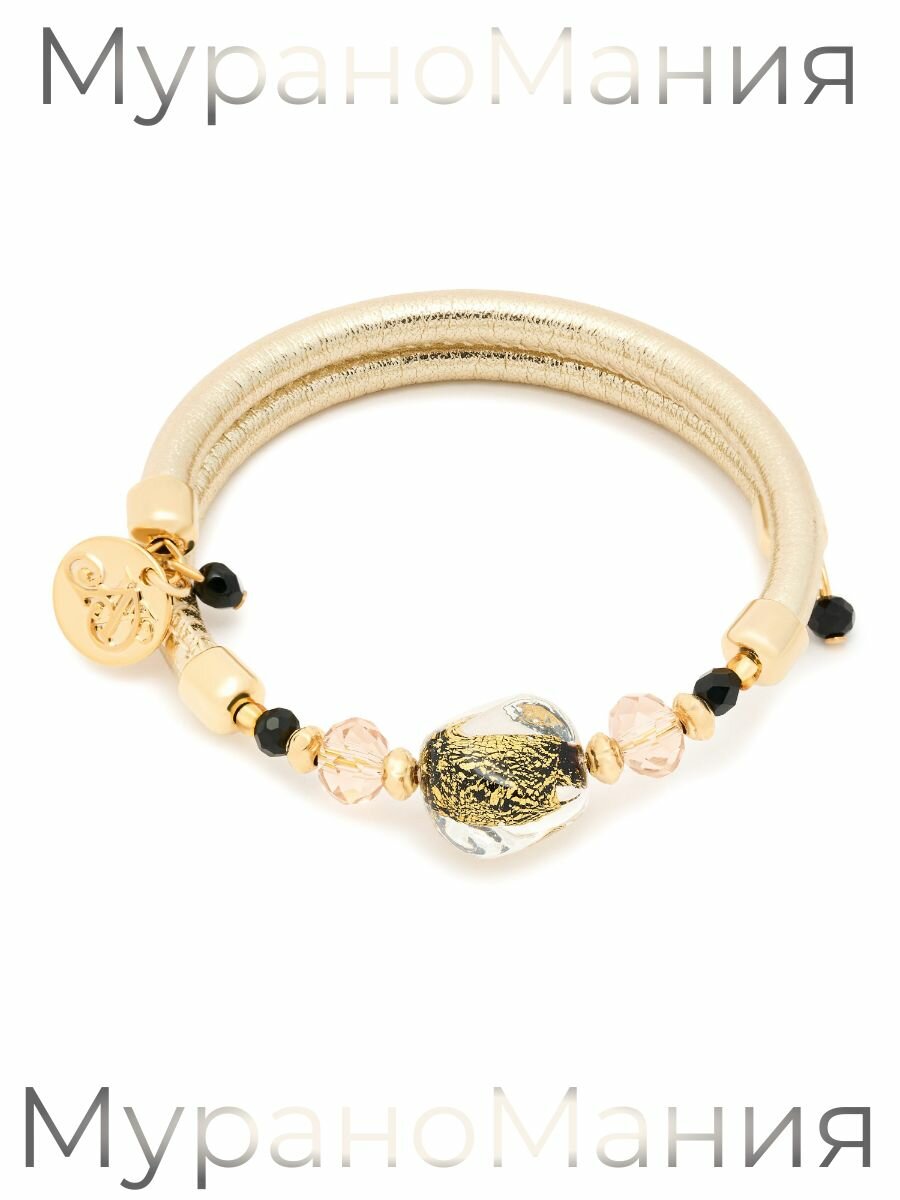 Браслет, стекло, муранское стекло