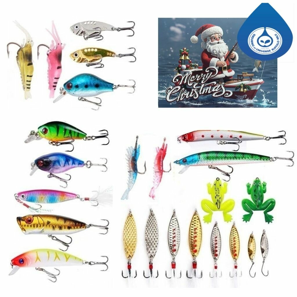 2024 Рождественский календарь обратного отсчета Слепая коробка Road Runner Lures