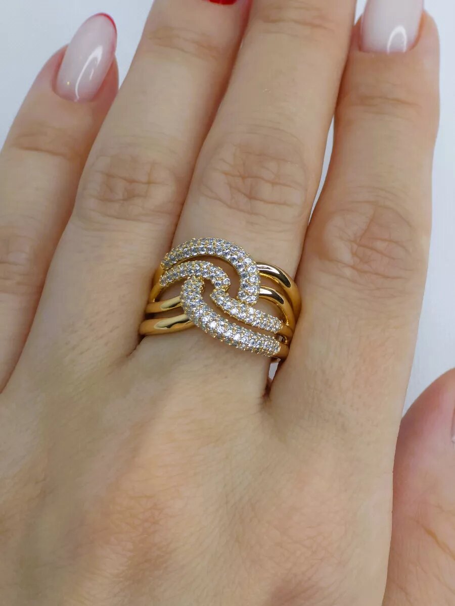 Кольцо, искусственный камень