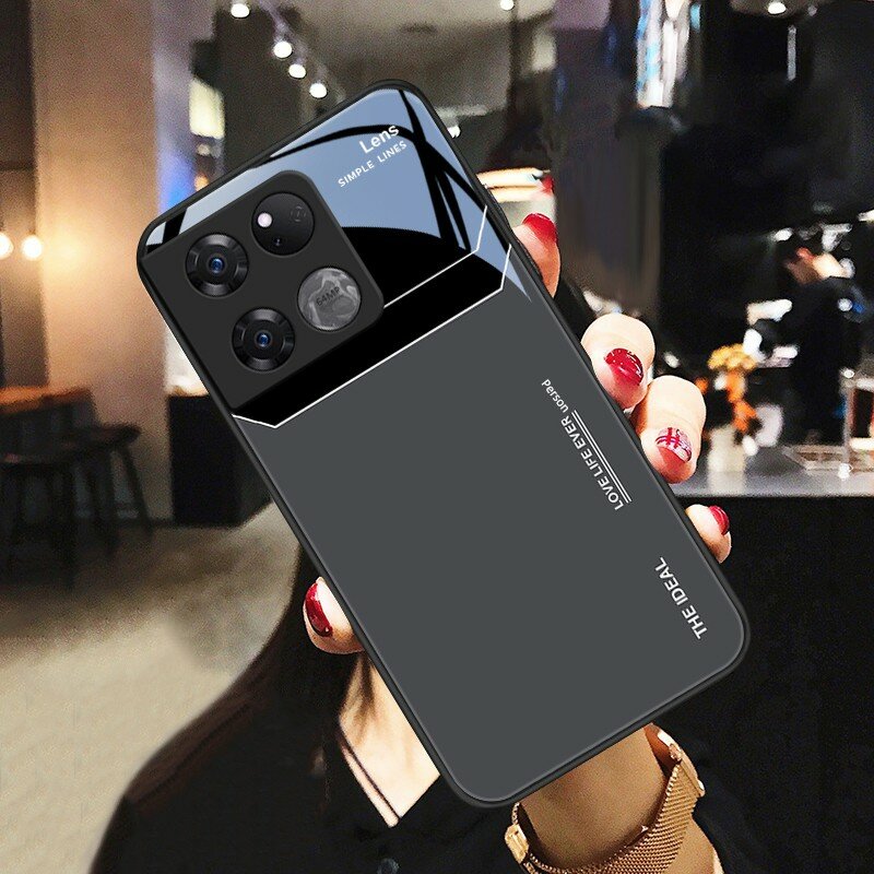 Стеклянный чехол для OnePlus Ace Pro - Ударопрочный, полная защита, ультратонкий дизайн с буквой E