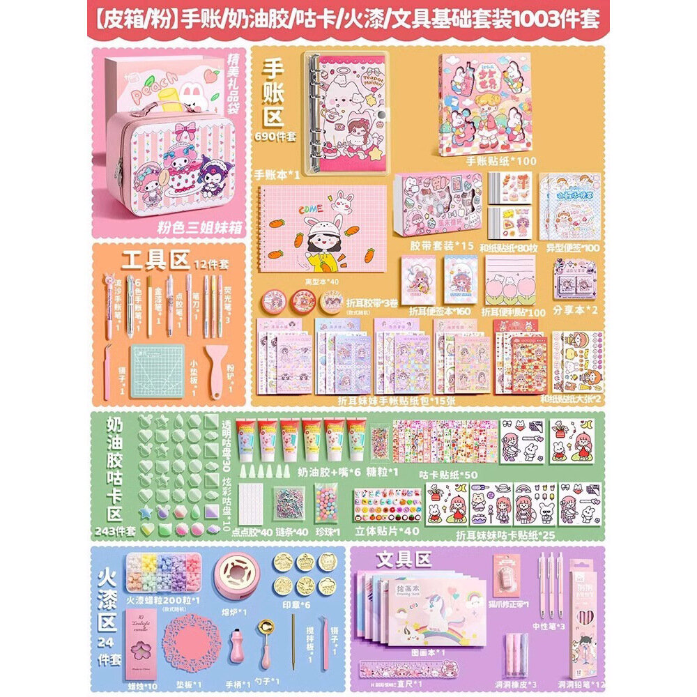 Креативный набор подарочных коробок на Новый год, журнал, милый девичий кремовый журнал Guka, полный набор подарков на день рождения для детей