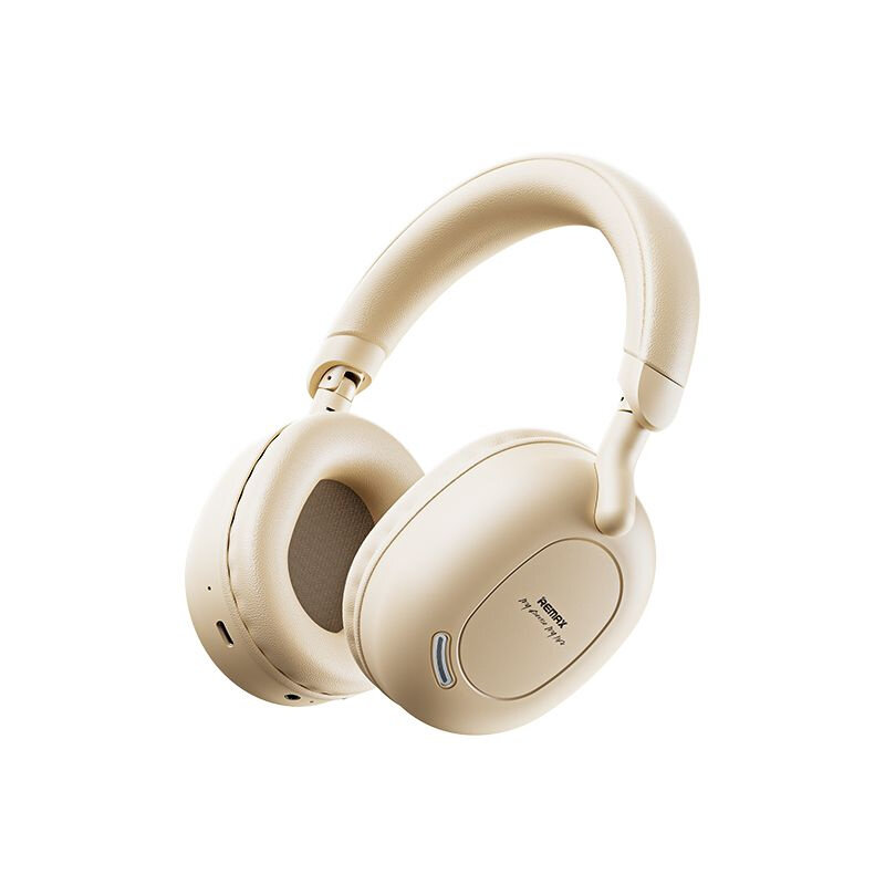 Беспроводные складные наушники Remax Wireless Headphone RB-560HB, BT5.4, 800 mAh, 70 часов, AUX, Бежевый