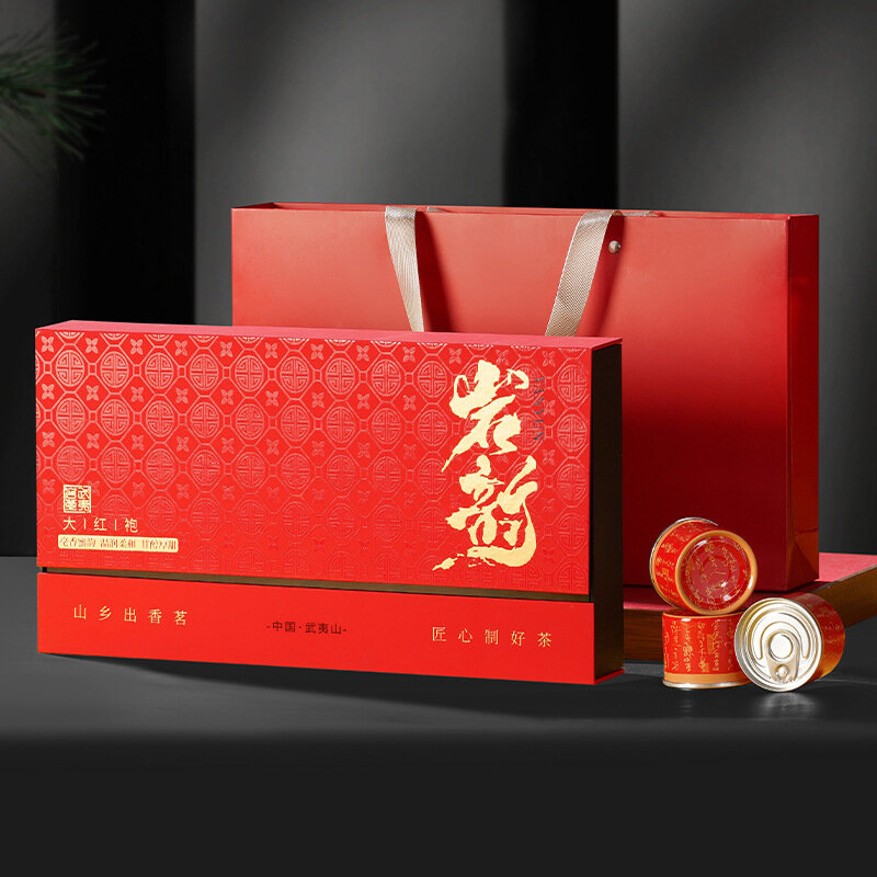 Маленькая жестяная банка с упакованным чаем Уи, улун, Дахунпао, новый чай, подарочная коробка, популярный подарок для пожилых, праздничный подарок