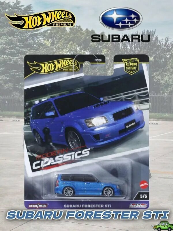 Набор Hot Wheels Premium 1:64 Modern Classics - Коллекционная модель Subaru Forester STi, литая машинка