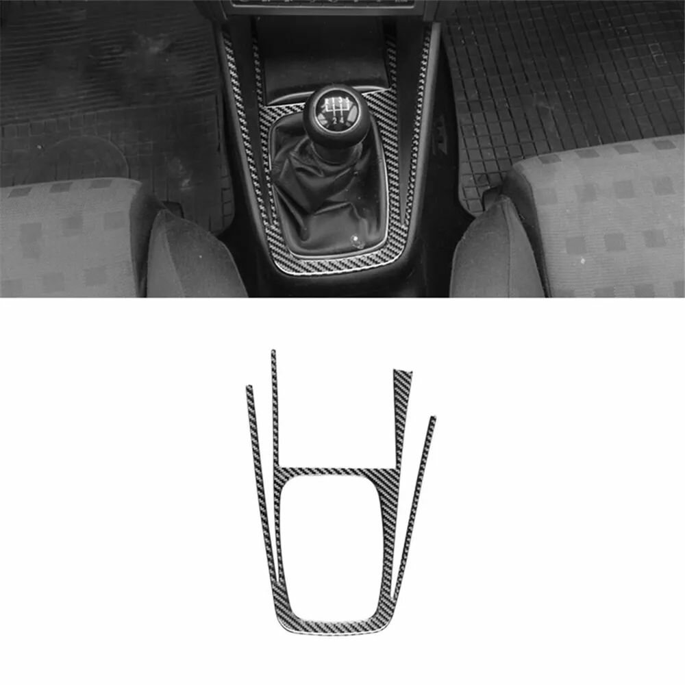(O022J)Для VW Golf 4 MK4 1999-2004 LHD из мягкого углеродного волокна, панель переключения передач, рамка, накладка, аксессуары для интерьера