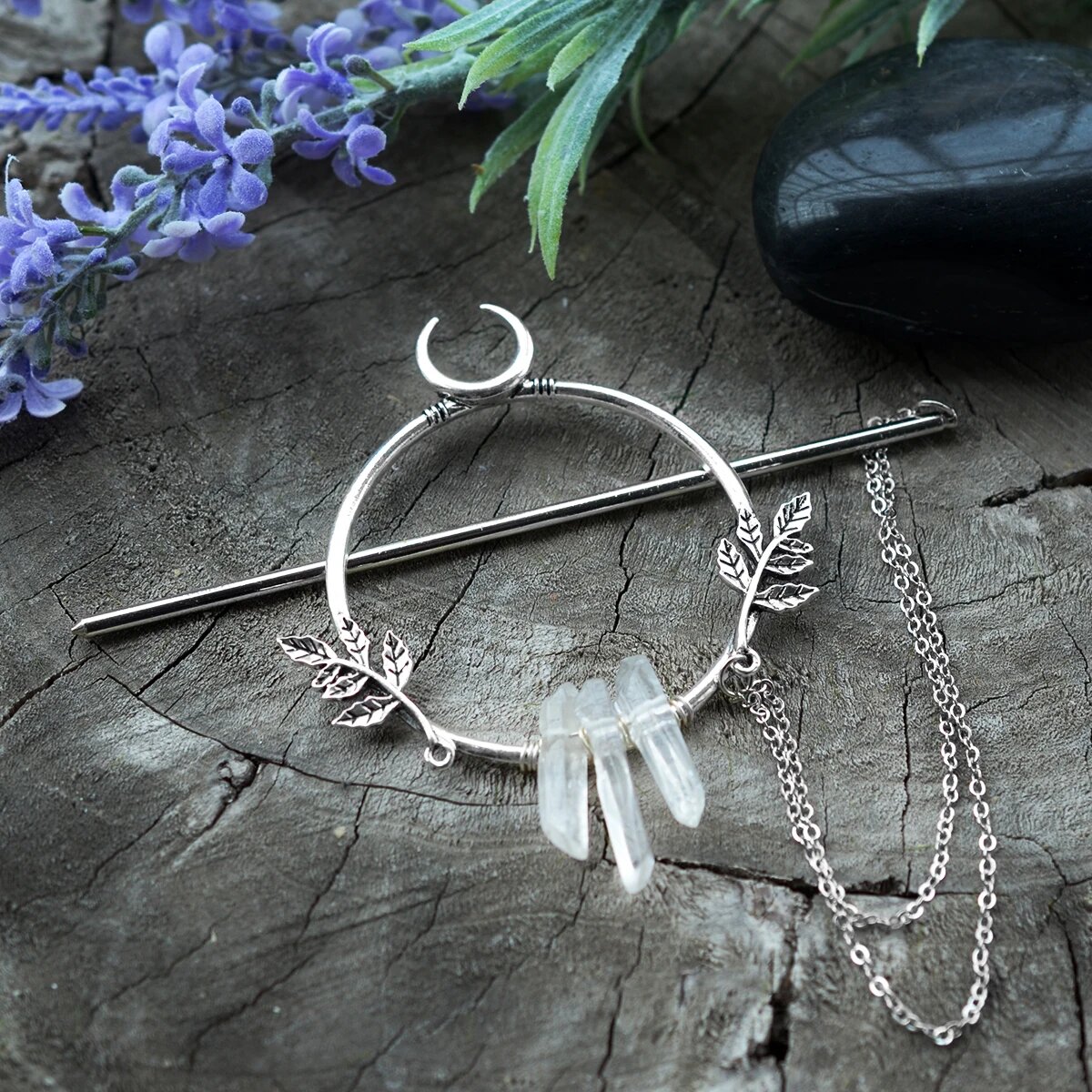 Металлические листья для волос Celtic Witch
