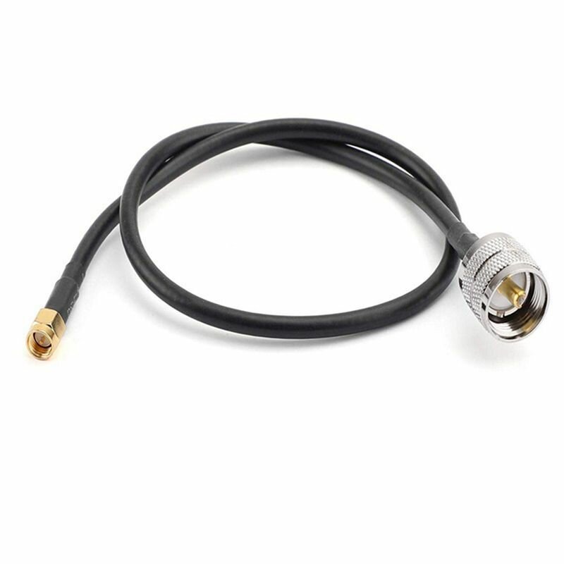 1 шт. RG58 кабель UHF SO239 Женский к SMA штекерный разъем РЧ коаксиальный прямой удлинитель, 1 м