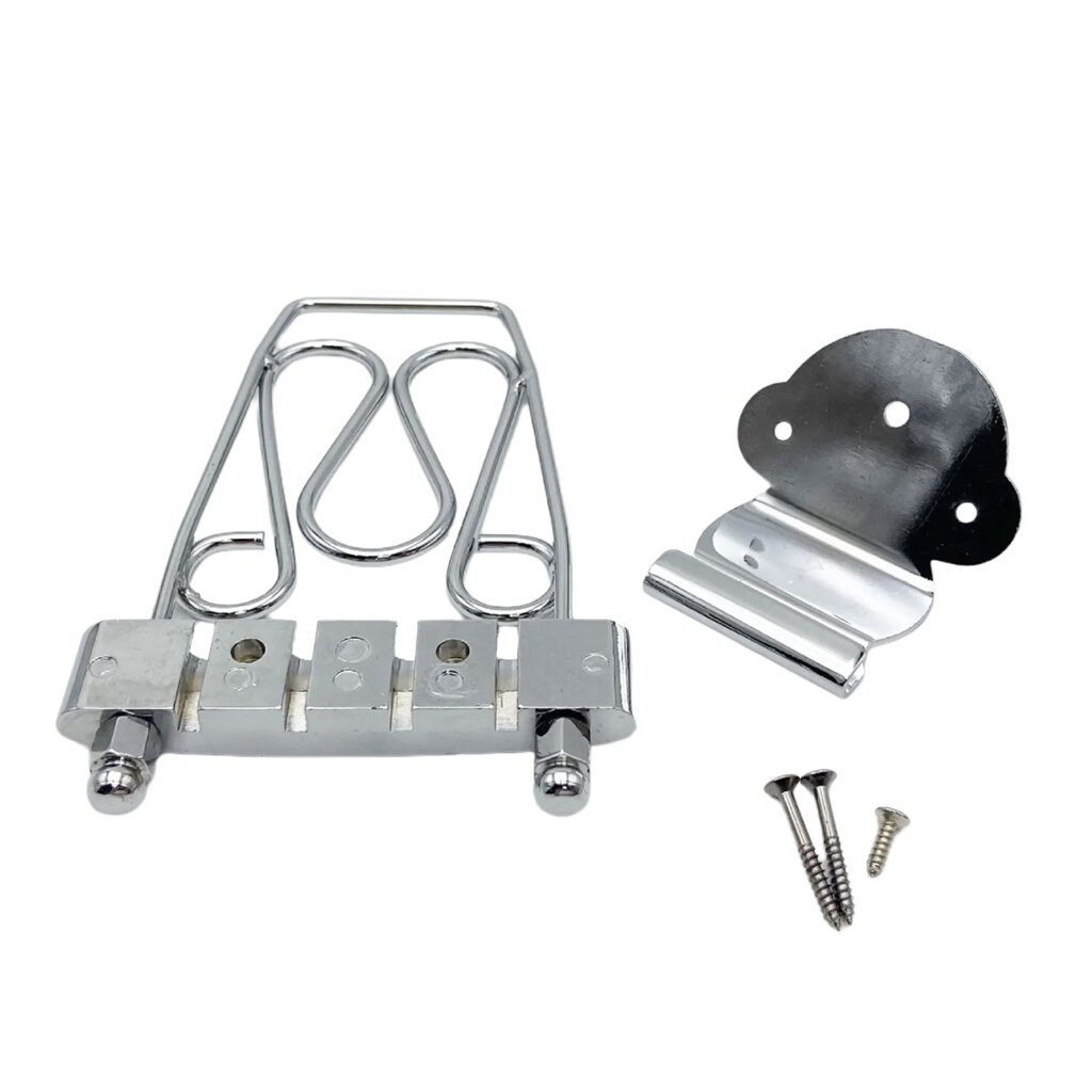 Металлические 4 Струнные джазовые гитары Bass Bridge с металлической текстурой для усиления резонанса и стабильности точной настройки электрогитар