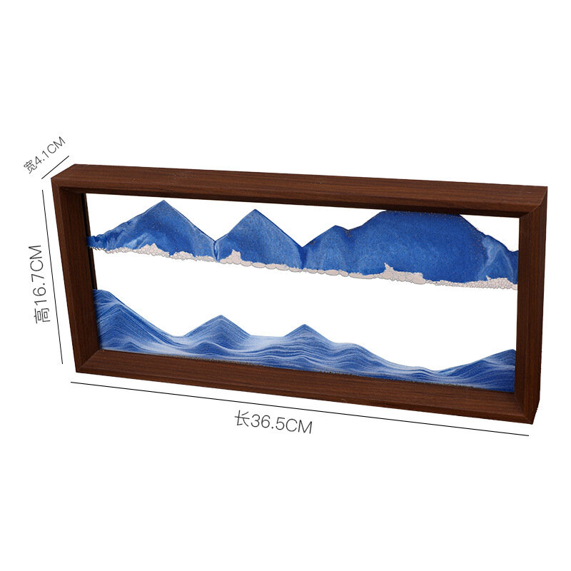 Креативный светлый роскошный 3D-арт с текучим песком для украшения гостиной, входа, домашнего декора, офисного стола, снятия стресса, стеклянный песочные часы