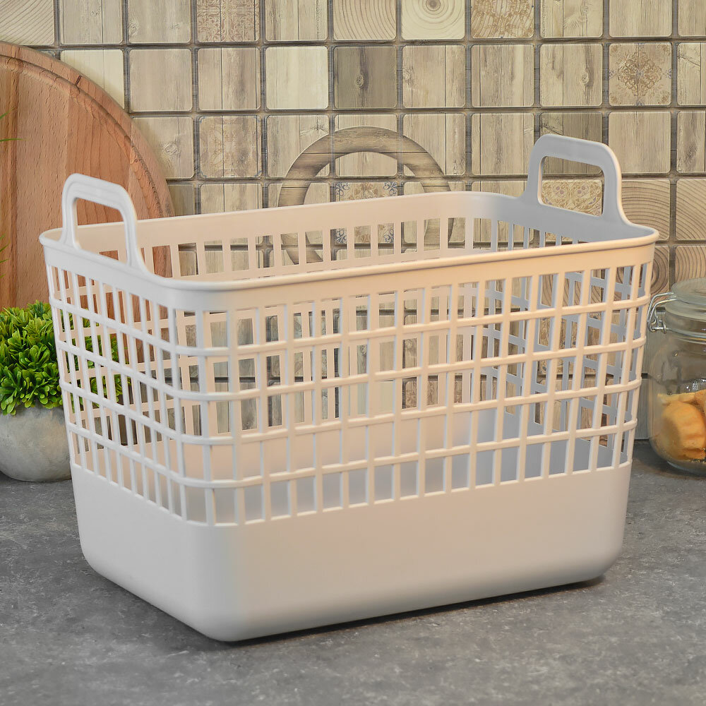 Корзина 15л 320*224*255мм "Ково", светло-бежевый