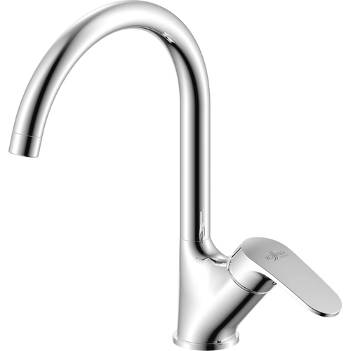 Смеситель кухня RS45-23 высокий поворотный излив хром ROSSINKA