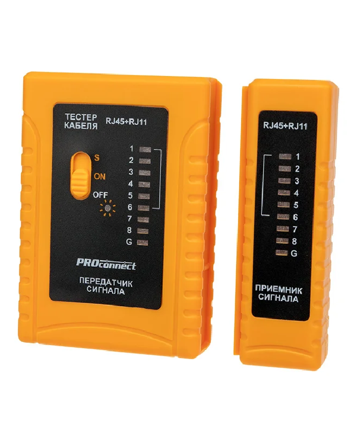 Кабельный тестер PROconnect 12-1006-4, аналоговый, питание 6LR61