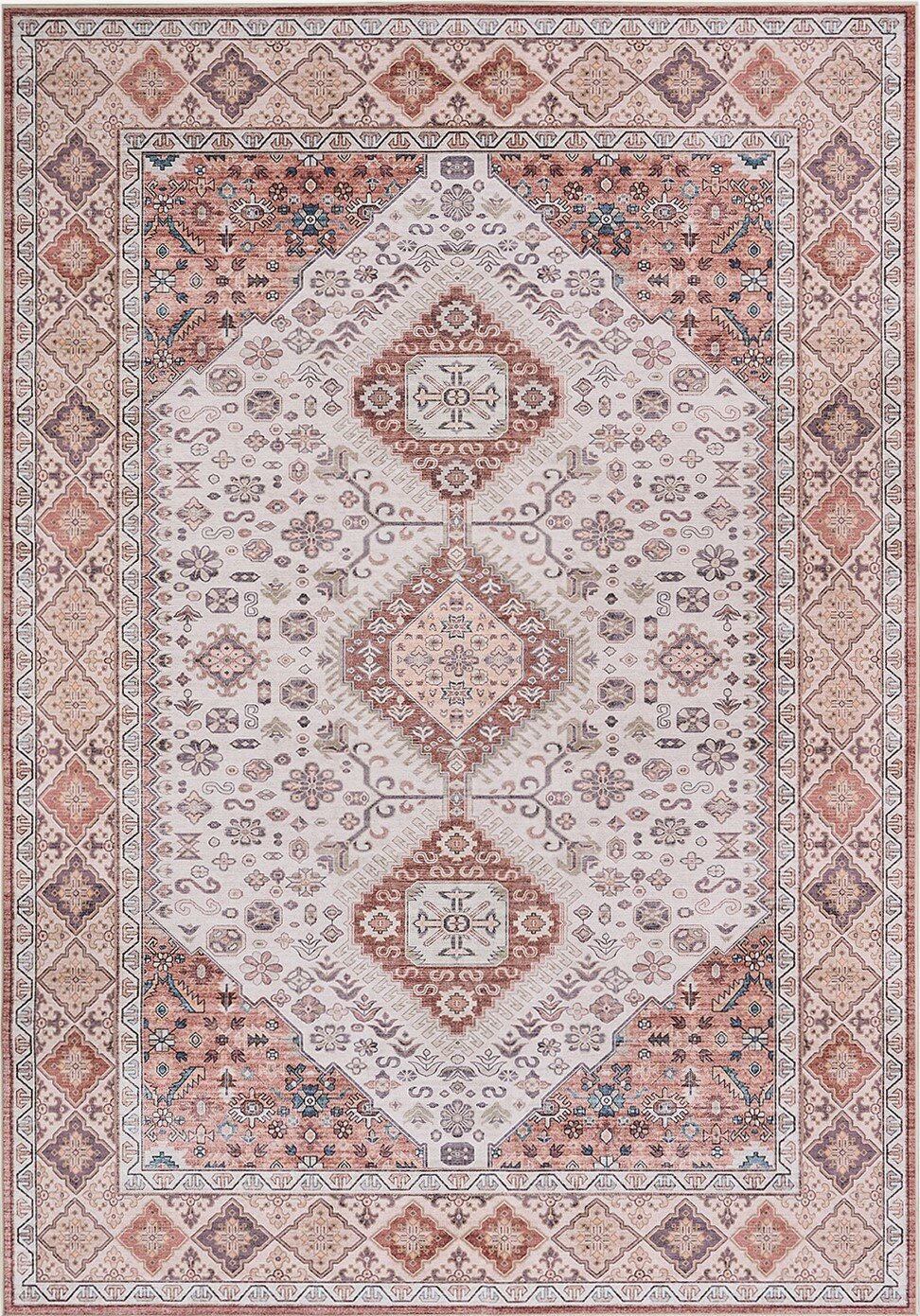 Ковер принтованный на шенилле "Persian 625 80 x 150 см", разноцветный