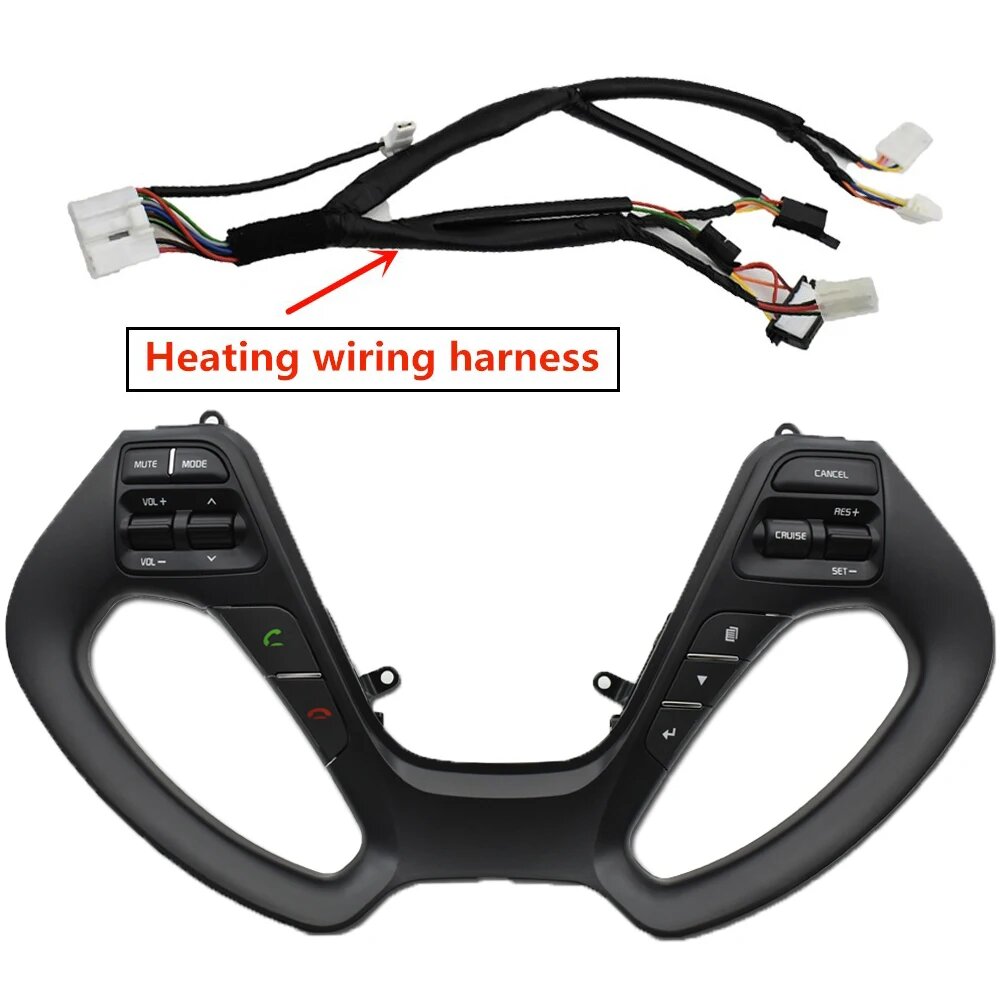 Многофункциональная кнопка рулевого колеса круиз для Kia для Rio 3 K3 K3S Criuse Black-Heat