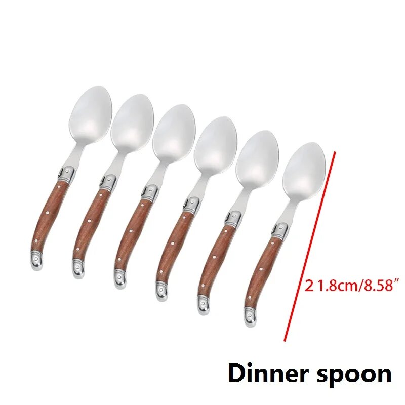 Ножи и вилки Laguiole BY FLYINGCOLORS из нержавеющей стали 6pcs Dinner spoon