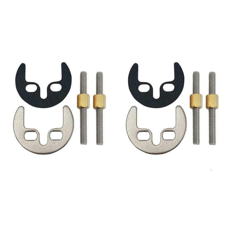 2 комплекта аксессуаров для крепления подковообразной ножки крана для горячей и холодной воды-двойной стержень из нержавеющей стали