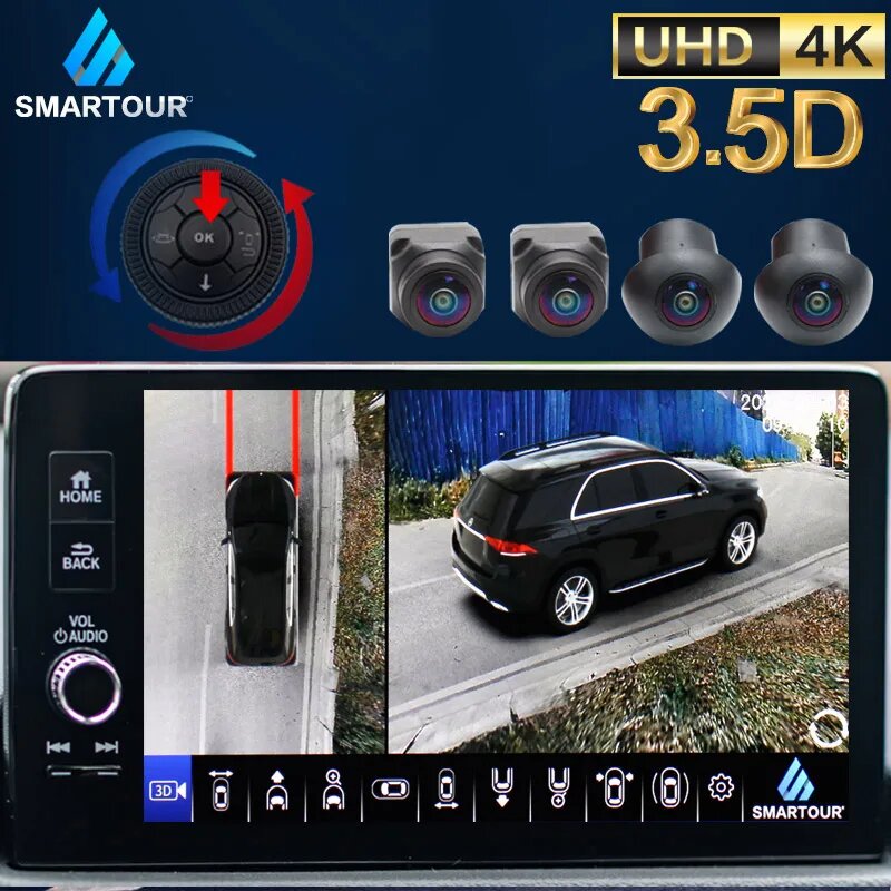 Автомобильный видеорегистратор Smartour 360, 4K, 32ГБ