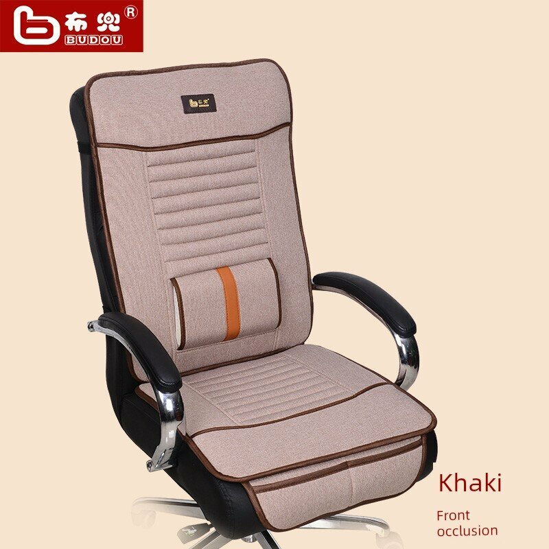 Подушка для стула Budu BD-36S из льна, подходит для всех сезонов, подушка для офисного кресла с подголовником, чехол на