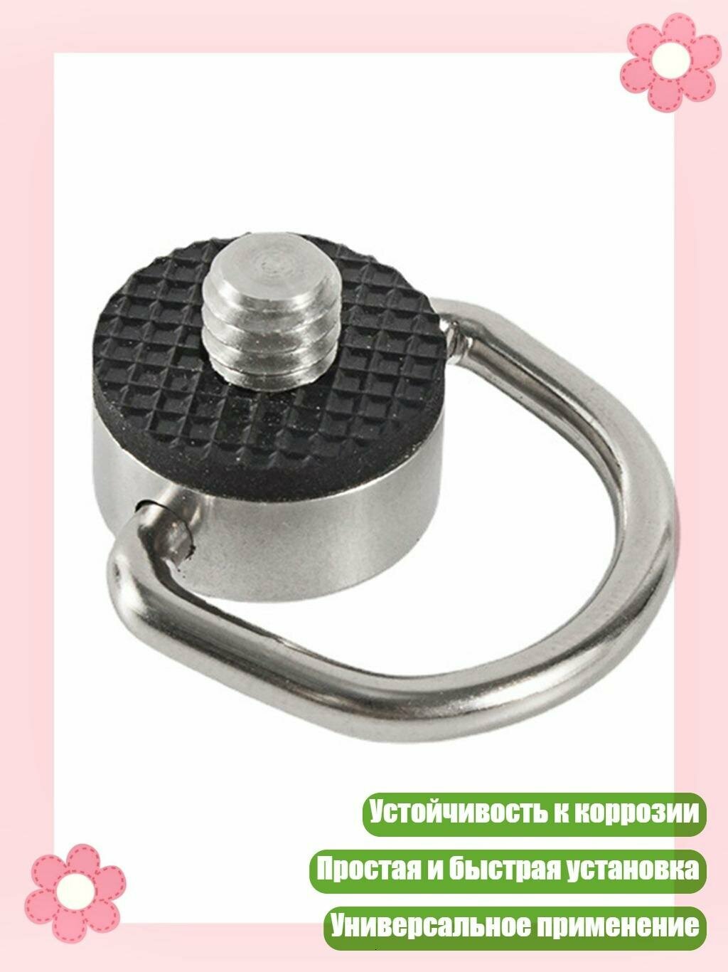 Винт с кольцом 1/4 дюйма для штативов