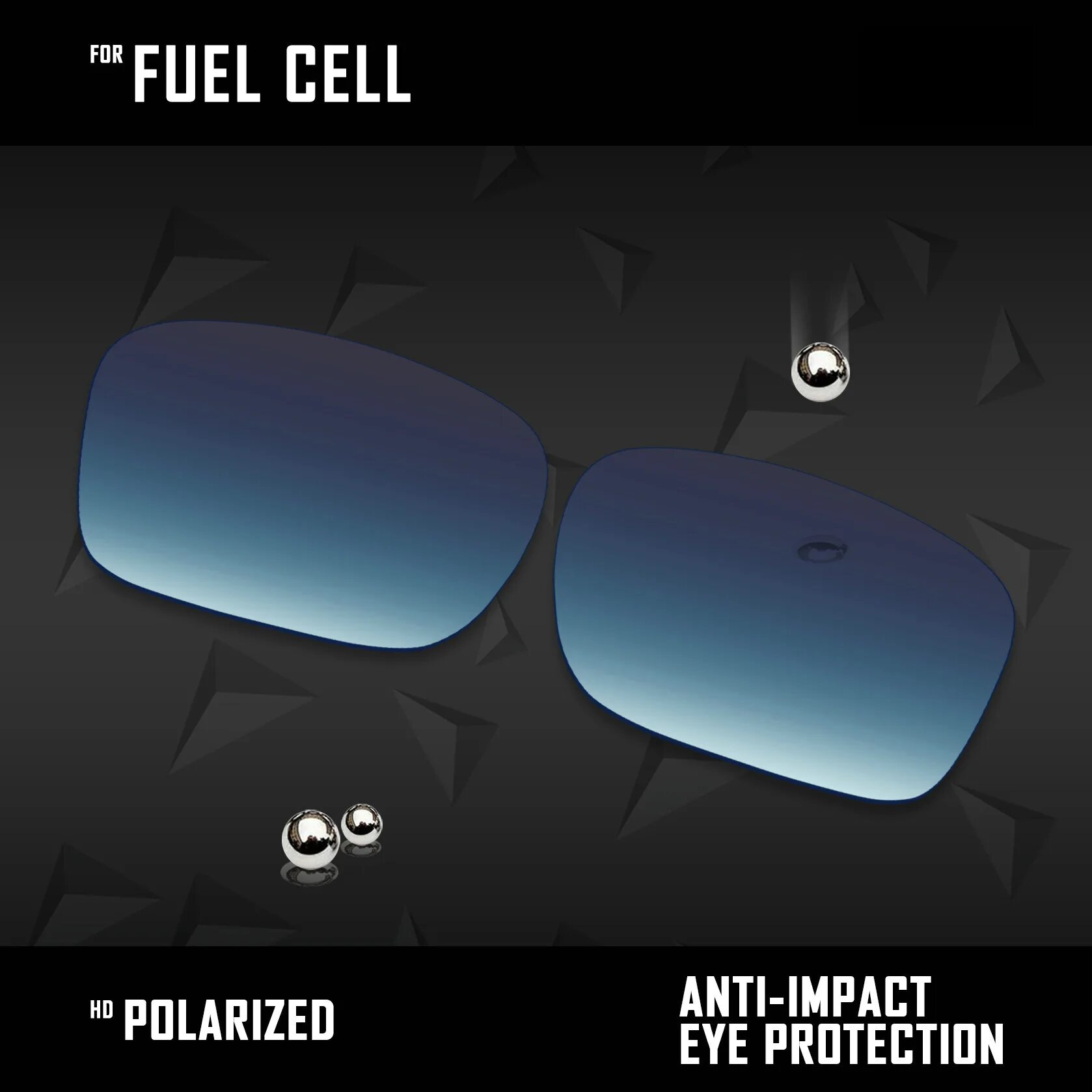 OOWLIT Oakley Fuel Cell Blue Gradient Поляризованные